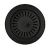 Blanco 3.5 in. Metal Basket Strainer Drain Assembly in Coal Black ...