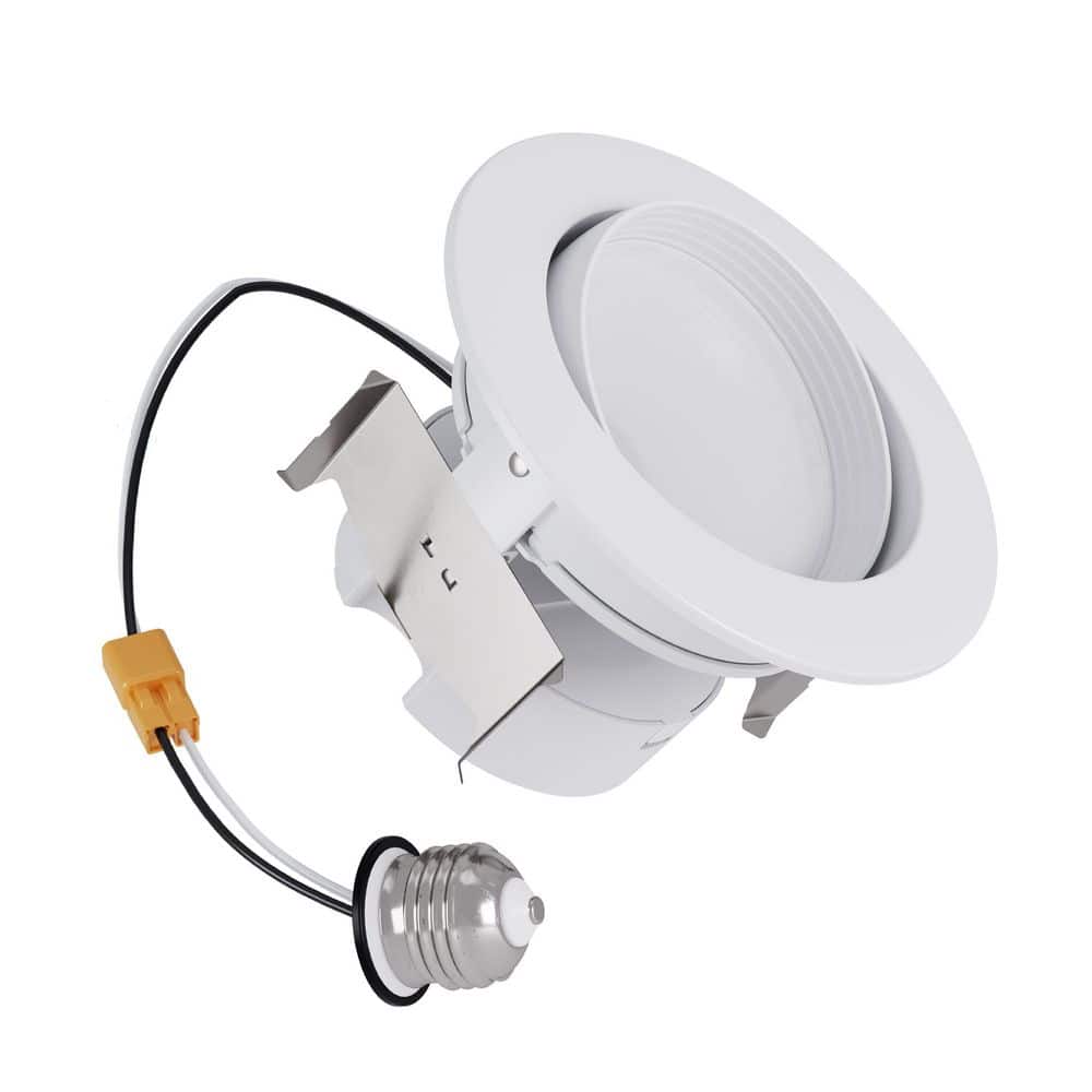 HALO RA 4 in. Integrated LED Recessed Light Trim, 600 Lumens/900 Lumens ...