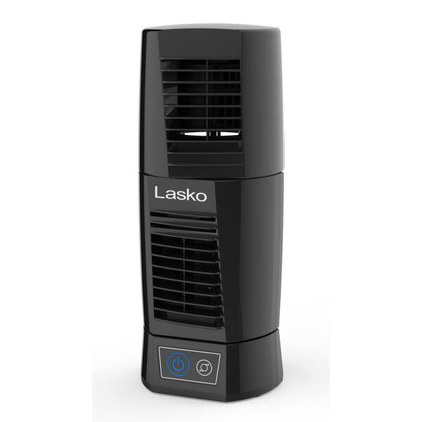 Lasko Wind Tower 12 in. Oscillating Multi Directional Desktop Tower Fan with 2 Speeds T13310 The Home Depot