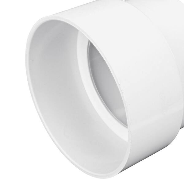 Buy PVC Increaser/Reducer Adapter, 3 in. DWV/SCH40 Hub X 4 in. S&D Hub ...