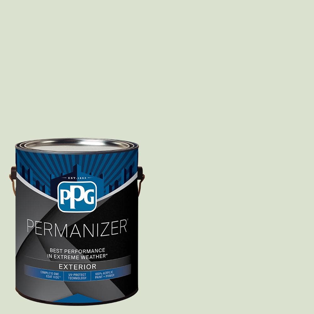 PERMANIZER 1 gal. PPG1121-2 Lime Spritz Semi-Gloss Exterior Paint ...