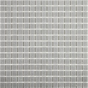 Apollo Tile Celestial 4" x 6" Glossy Ash Gray Glass Mosaic Uniform ...