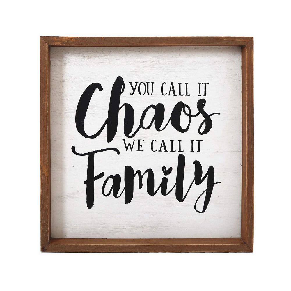 PARISLOFT You Call It Chaos We Call It Family Rustic Wood Wall ...