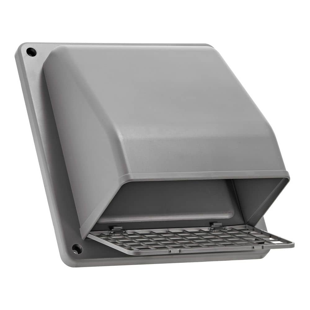 Lambro 6 in. Plastic Wall Cap, Gray 351G/351GR - The Home Depot