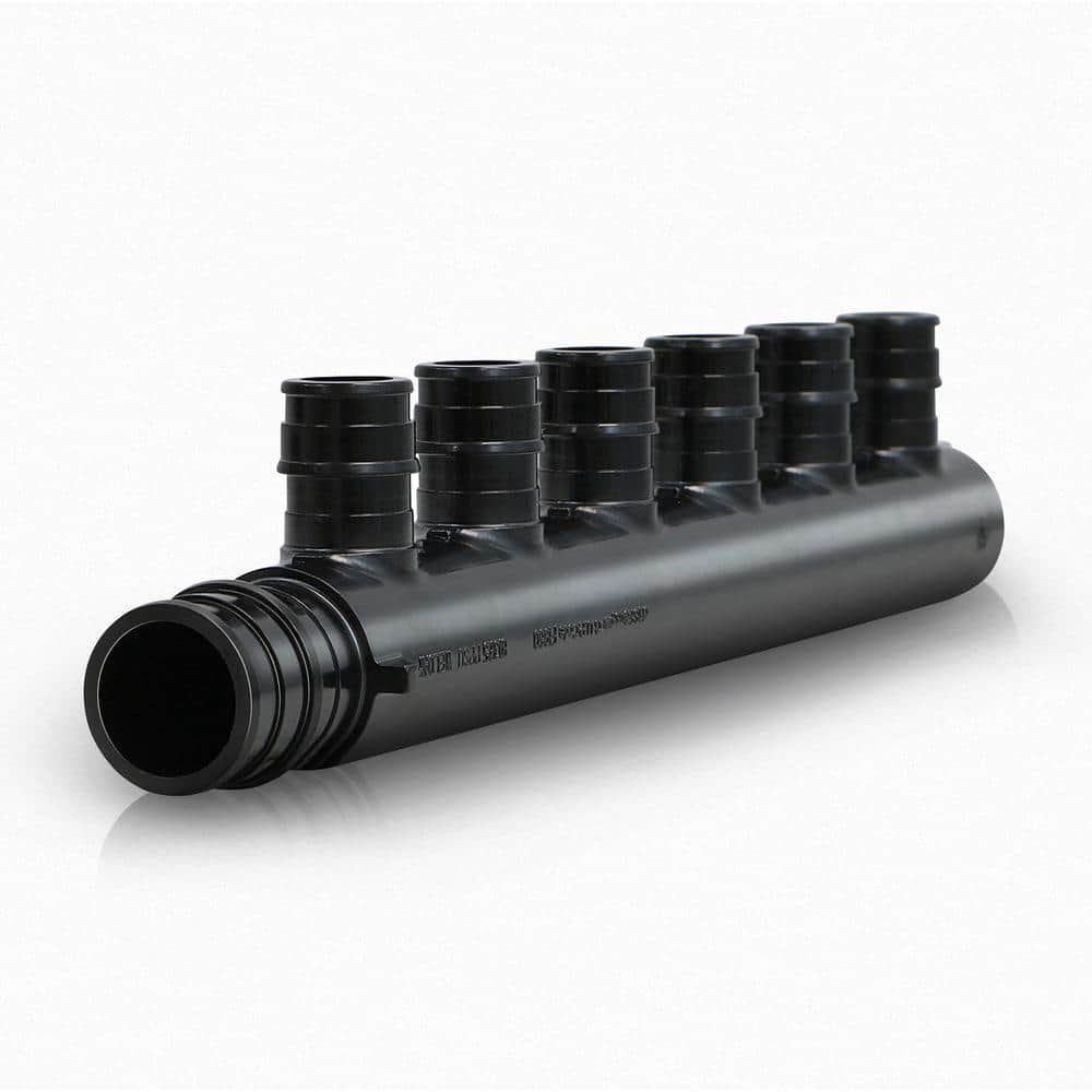 PLUMBFLEX 6 Port Outlet Pex A PPSU PEX Manifolds & Multiport Tees, 3/4 ...