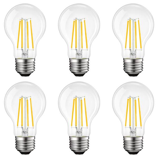 LUXRITE 100-Watt Equivalent A19 1600 Lumens Dimmable E26 Edison LED ... LUXRITE 100-Watt Equivalent A19 1600 Lumens Dimmable E26 Edison LED ...