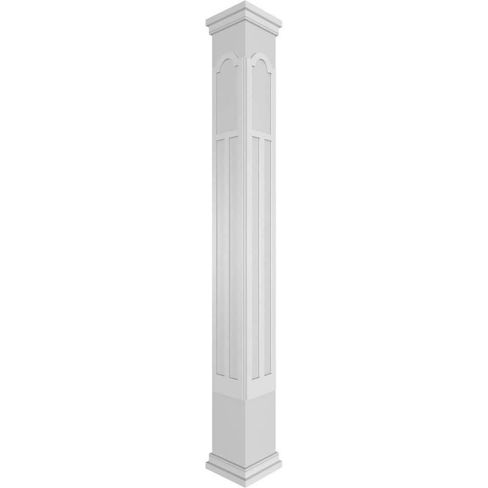 Ekena Millwork 9-5/8 in. x 10 ft. Premium Square Non-Tapered Paramount ...