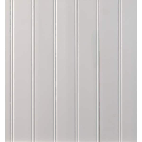 Everbilt 1.5 in D x 2.75 in W x 96 in L White PVC Chair Rail Moulding ...