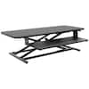 mount-it! 37 in. Rectangular Black Standing Desk Converter Height ...