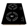 True Induction TI-2BN 14 in. Vertical Dual Element Black Induction ...