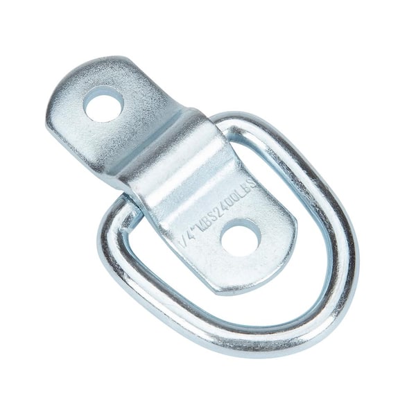 CargoSmart 1/4 in. Light Duty Bolt-On D-Ring with 800 lb. Safe Work - 1 ...