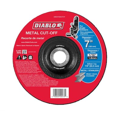 DIABLO 14 in. x 1/8 in. x 20 mm Metal High Speed Cut-Off Disc DBD140125G01F
