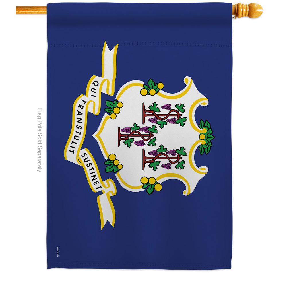 Ornament Collection 2.5 ft. x 4 ft. Polyester Connecticut States 2 ...