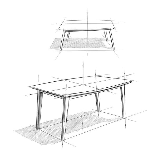 Restaurant Table Drawing