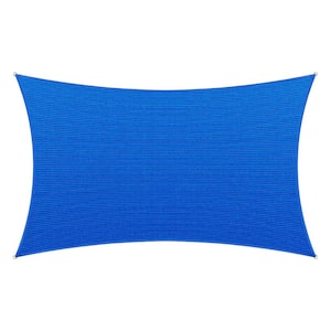 AMGO 8 ft. x 14 ft. Blue Rectangle Sail Rectangle-8x14-Blue - The Home ...