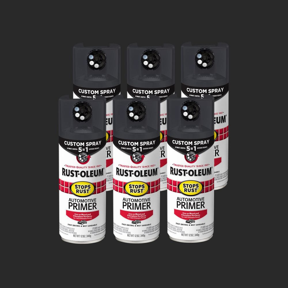 Rust-Oleum Stops Rust 12 oz. Custom Spray 5-in-1 Flat Dark Gray ...