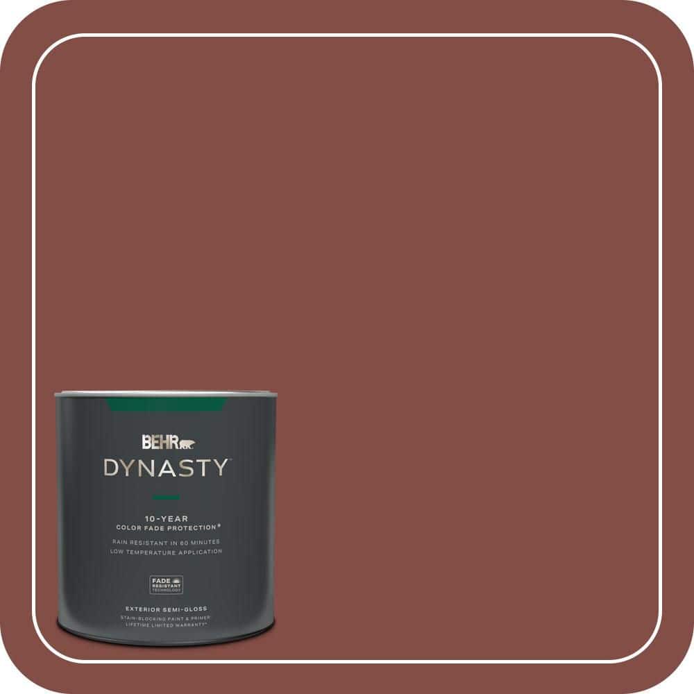 BEHR DYNASTY 1 qt. #ECC-36-3 Red Bluff Semi-Gloss Exterior Stain ...
