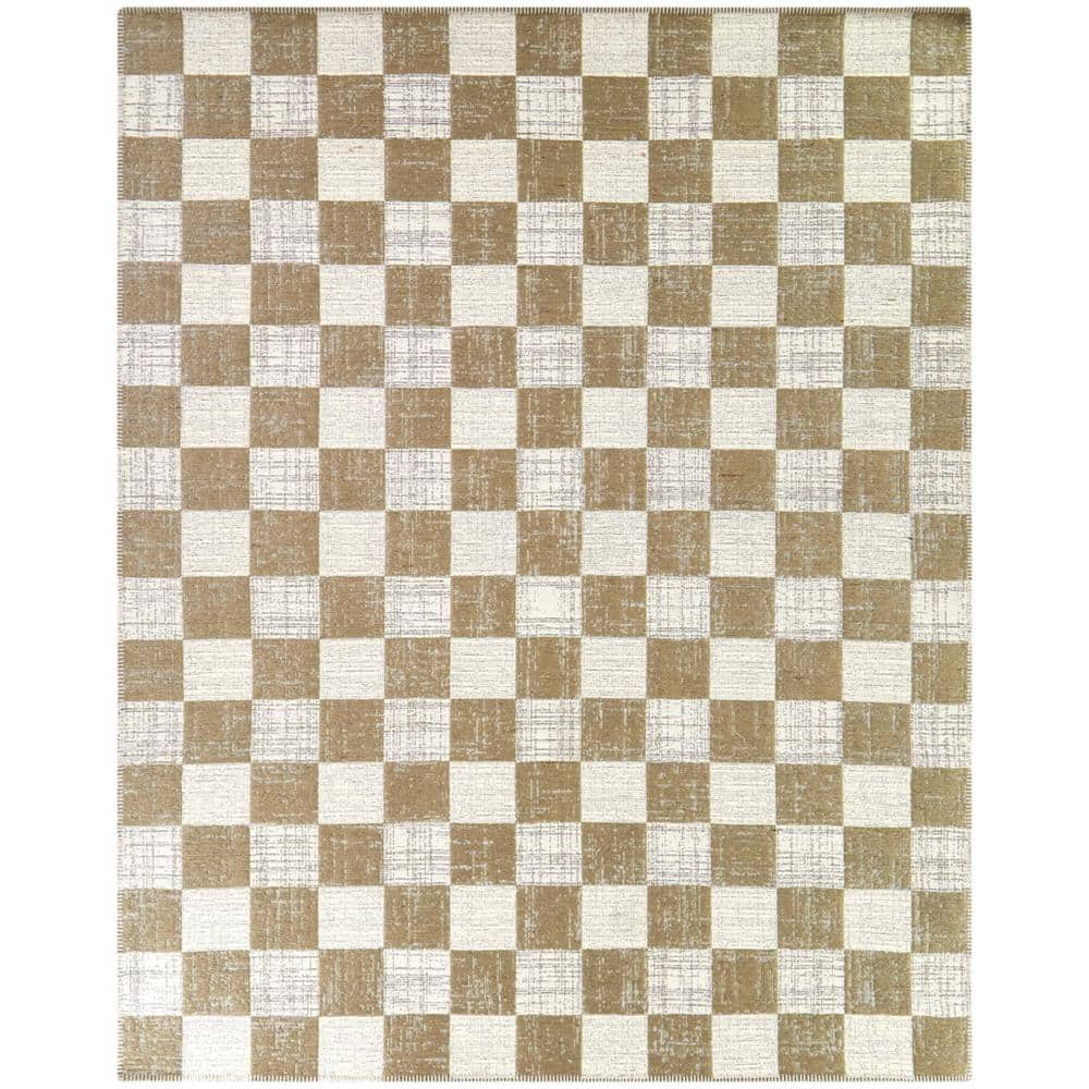 BALTA Maraini Tan 8 ft. x 10 ft. Checkered Area Rug 3122643 - The Home ...