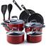 Cook N Home 12-Piece Aluminum Nonstick Cookware Set with Stay Cool ...