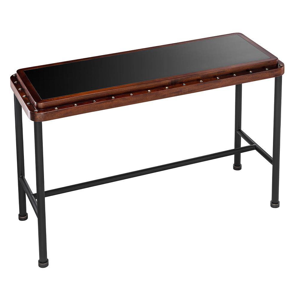 AUTHENTIC MODELS Magdalena 47 in. Walnut Rectangle Wood Frame Console ...