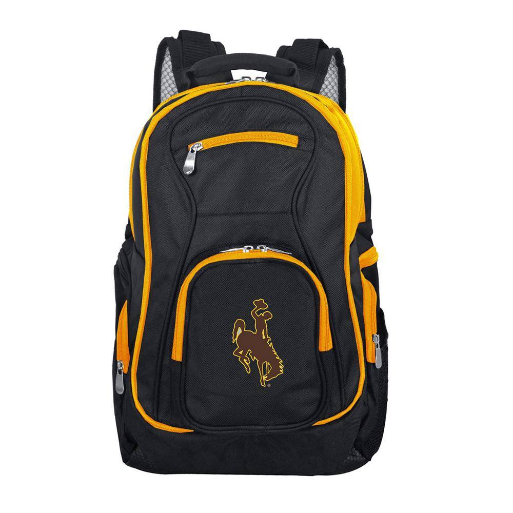 Denco NCAA Wyoming Cowboys 19 in. Black Trim Color Laptop Backpack ...