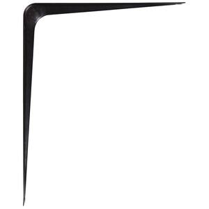 Hardware Essentials 10 in. x 12 in. Black Shelf Bracket (20-Pack) 853029