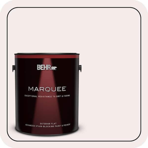 BEHR MARQUEE 1 gal. #PR-W05 Sweet Roses Flat Exterior Paint & Primer ...
