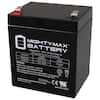 MIGHTY MAX BATTERY ML5-12F2 - 12 Volt 5 AH, F2 Terminal, Rechargeable ...