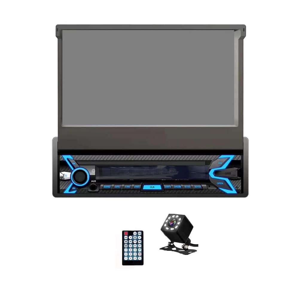 OBJLGEV Single Din Car Stereo 7 in. Flip Out Touchscreen Radio ...