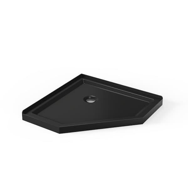 Cuschoice 36 in. x 36 in. Neo-Angle Single Threshold Shower Base Pan ...