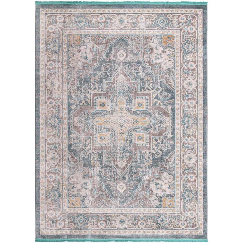 Unique Loom Baracoa Prado Gray 8 ft. x 11 ft. Area Rug 3184233 - The ...