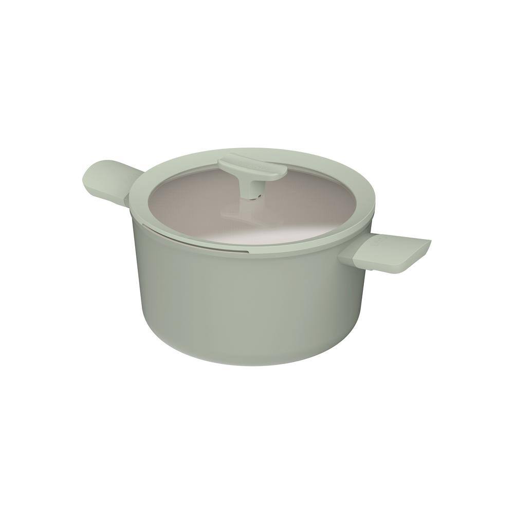 BergHOFF Balance 10 in., 5.8 qt. Aluminum Nonstick Ceramic Stockpot in ...