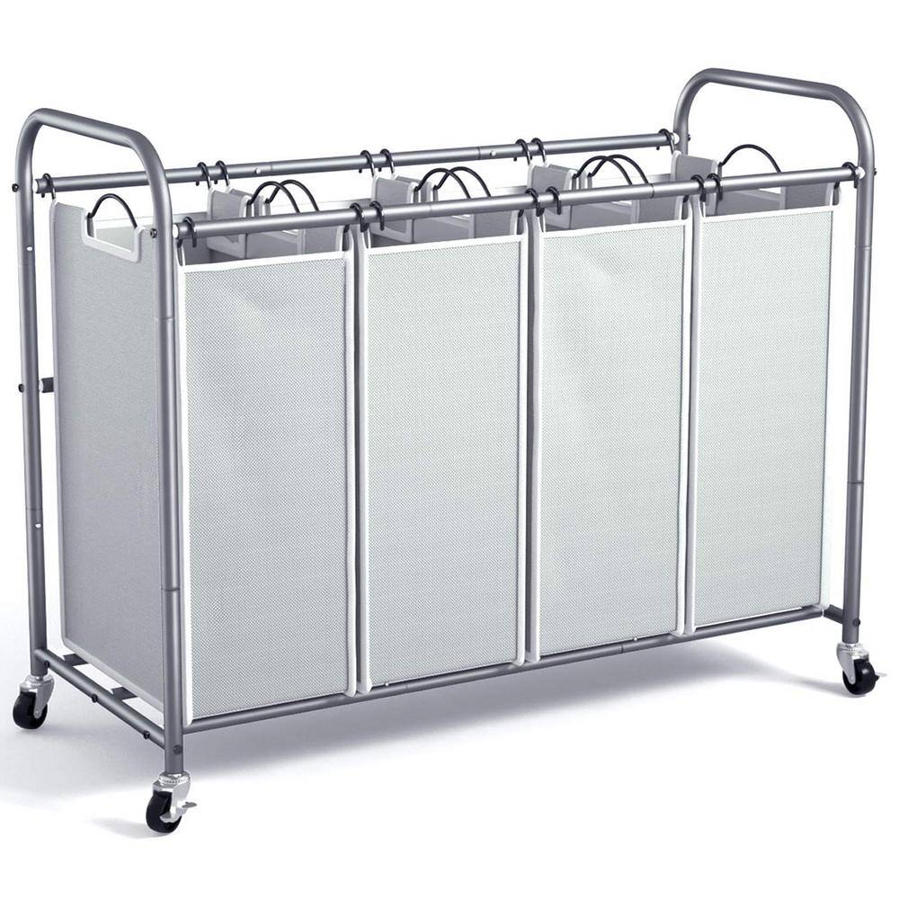 39 in. W x 17 in. D x 31.5 in. H Fabric Laundry Basket Hamper with ...