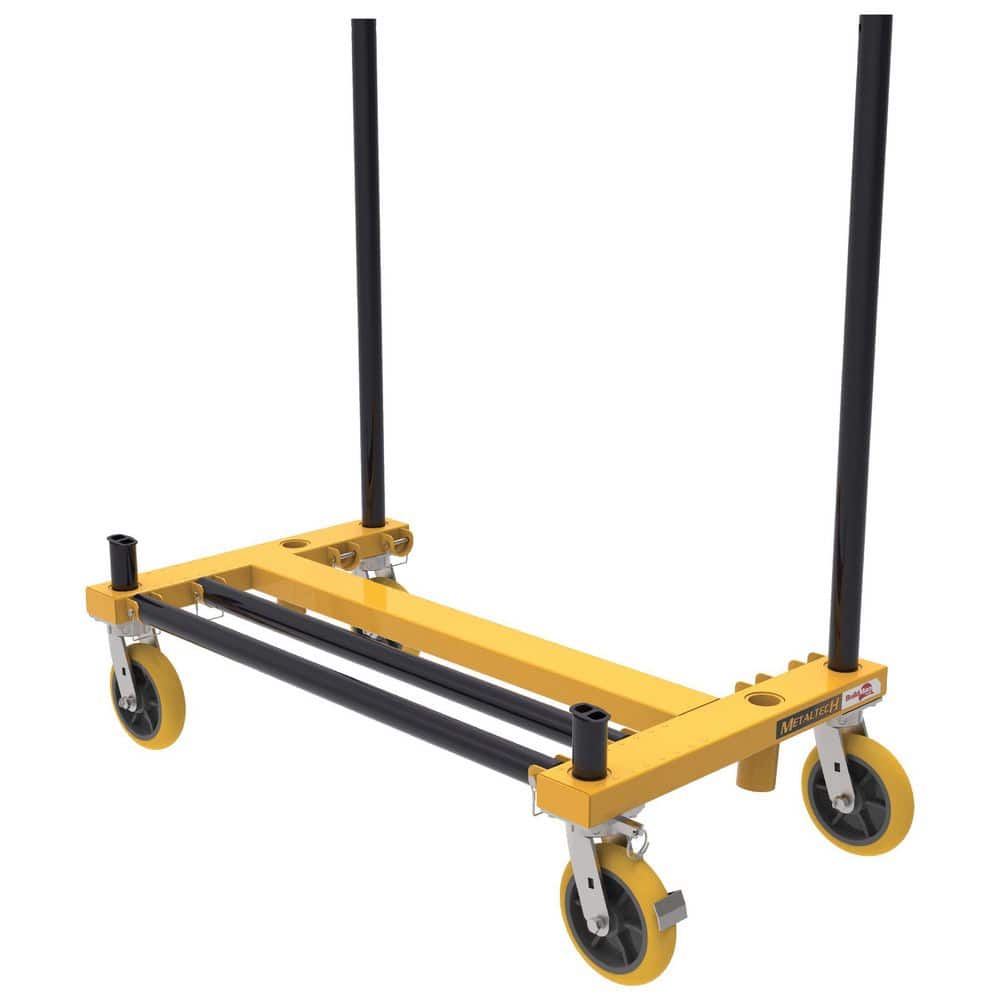 MetalTech Buildman Material Handling Versatile Cart with 3000 lb. Load ...