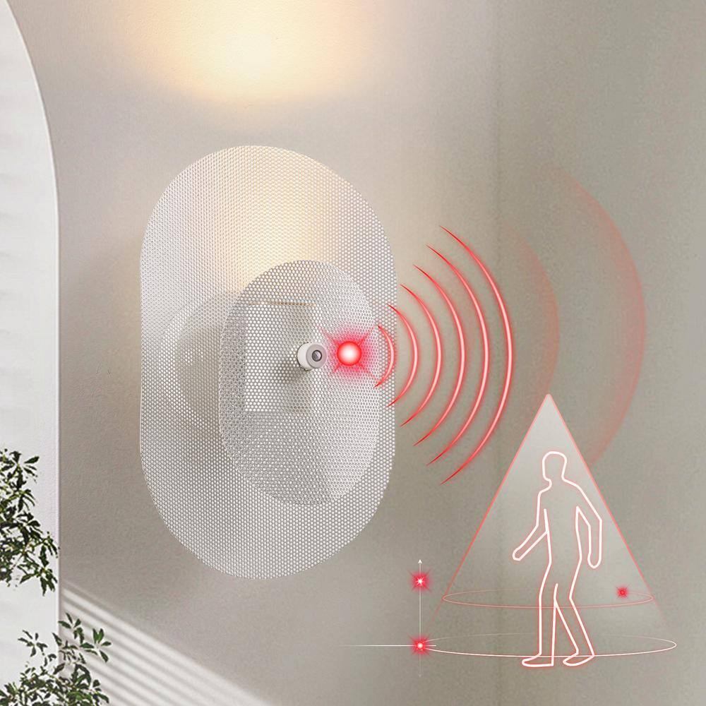 RICHARDERY 6 in. 1-Light White LED Dimmable Modern Linear Infrared ...