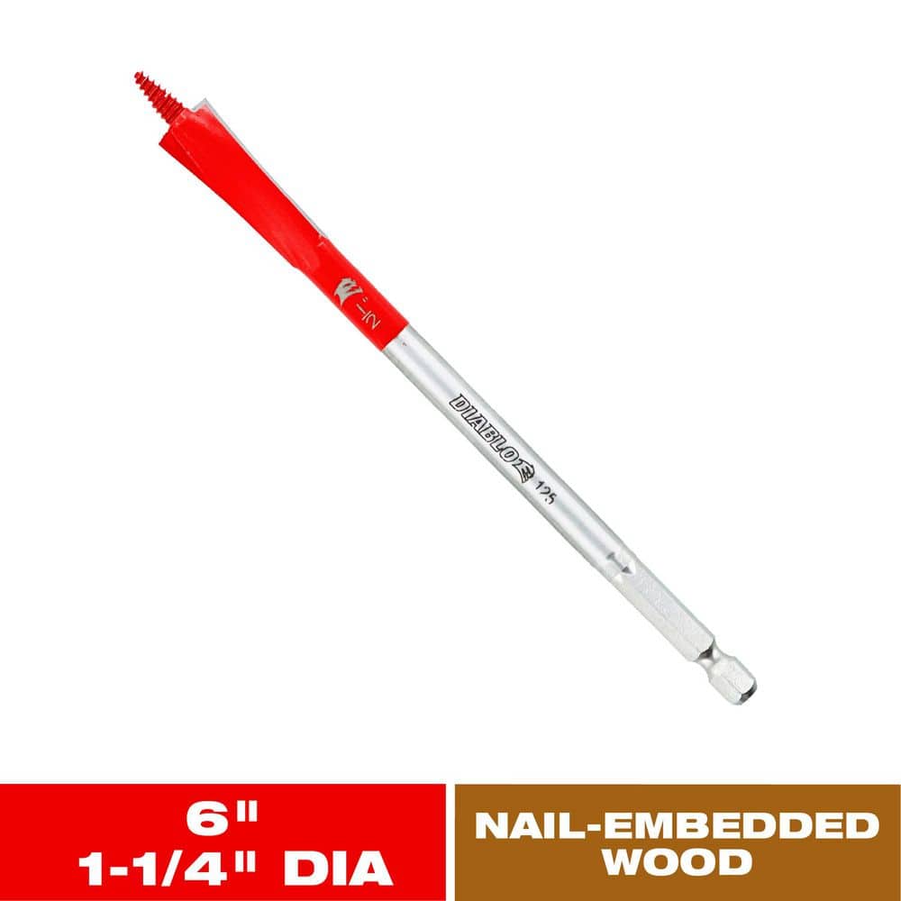 Have a question about DIABLO 1-1/4 in. x 6 in. Demo Demon Spade Bit for ...