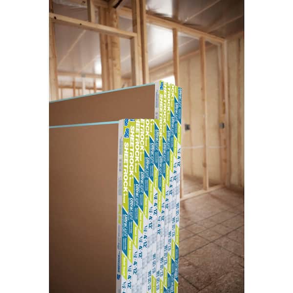 USG 1/2 in. x 4 ft. x 8 ft. UltraLight Mold Tough Drywall 143132 - The ...