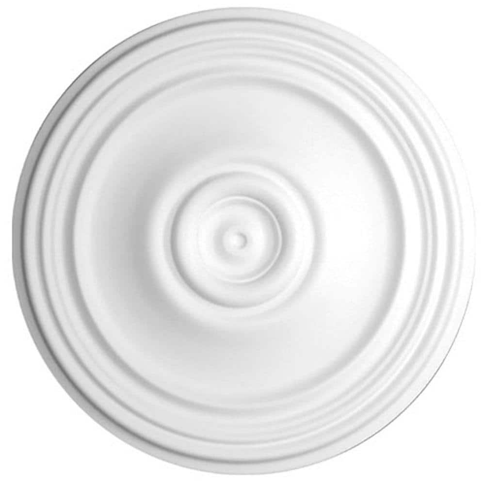 American Pro Decor 21 in. x 1-3/8 in. Plain Polyurethane Ceiling ...