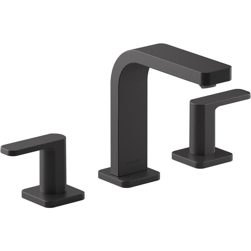 KOHLER Parallel 8 in. Widespread 2-Handle Bathroom Faucet with Lever ...