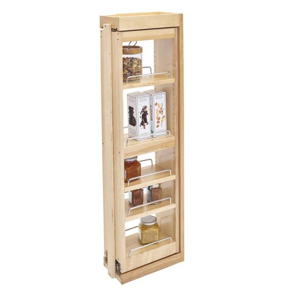 Rev-A-Shelf Natural Maple 6 in. Pull Out Wall Filler w/Soft-Close, 39 ...