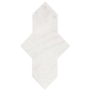Ivy Hill Tile Tripoli Star-Crossed White 6.1 in. x 0.35 in. Matte ...