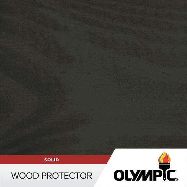 Olympic Wood Protector 1 gal. SC-1026 Deep Charcoal Exterior Solid ...