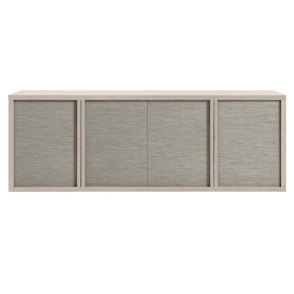 Meyer&Cross Kai 68 in. Alder White TV Stand Fits TV's up to 75 in ...