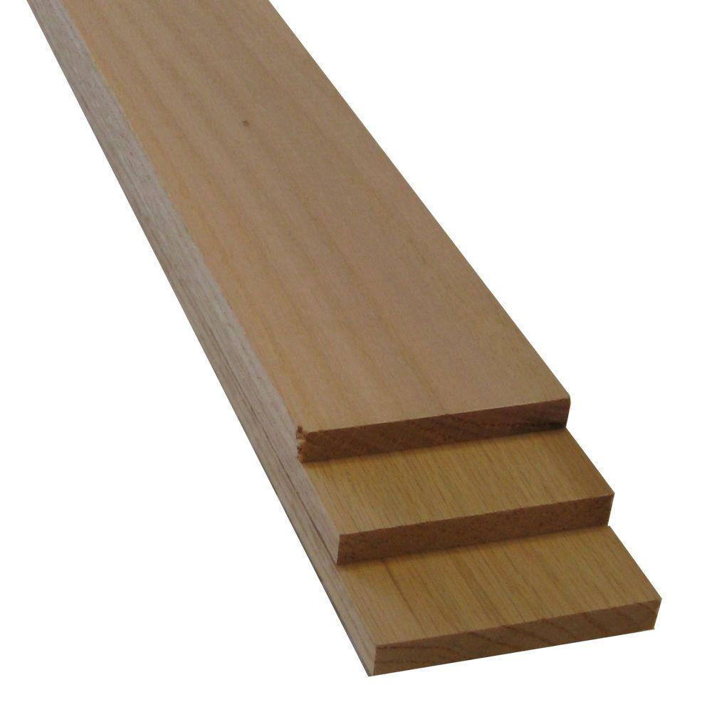 1 in. x 8 in. x 8 ft. Red Oak Board 906956 - The Home Depot