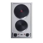 Summit Appliance 24 in. Solid Disk Electric Cooktop in Stainless Steel ...