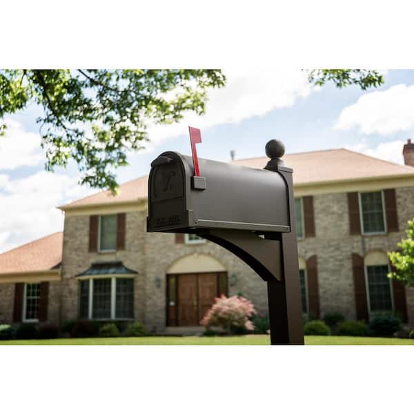 USPS Approved Curbside Mailbox Black Architectural Mailboxes Gibraltar ...