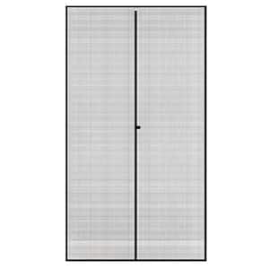 KIWDZFU 38 in. x 82 in. Universal/Reversible Black Finished Fiberglass ...