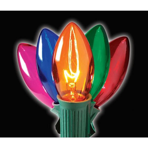 Home Accents Holiday C9 Multi-Color Replacement Bulbs (8-Pack) 1093-56 ...