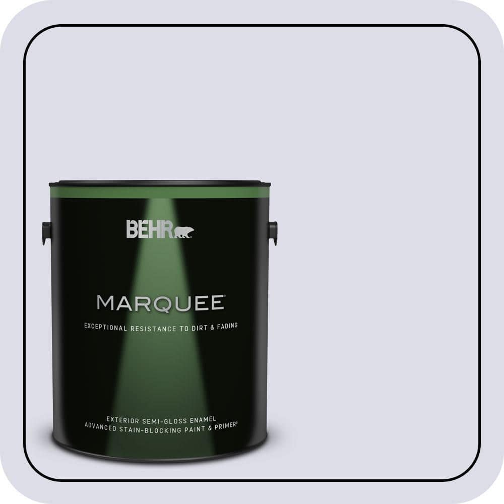 BEHR MARQUEE 1 gal. #640C-1 Hosta Flower Semi-Gloss Enamel Exterior ...