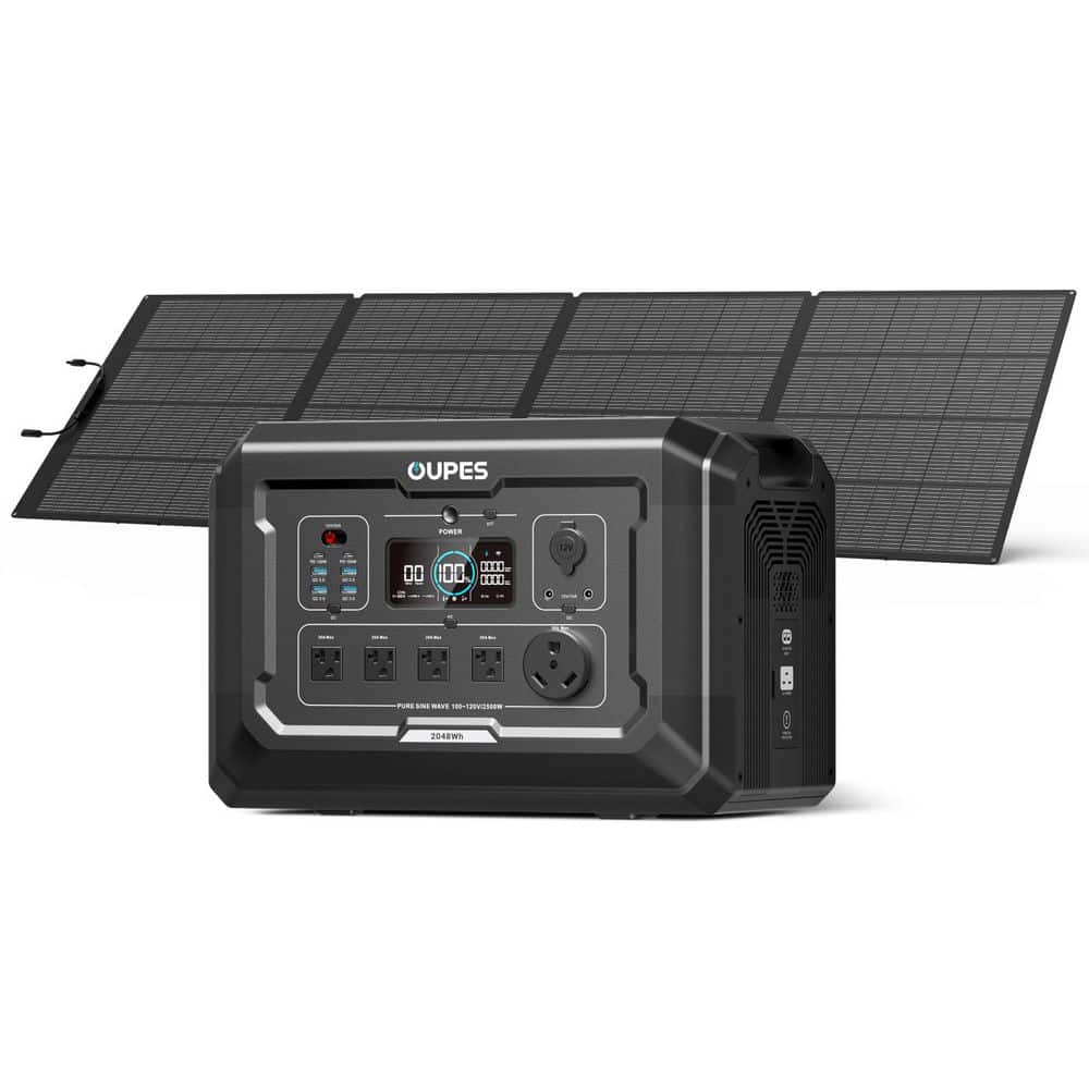 OUPES 2500W Continuous/5400W Peak Output Power Station Push Button ...